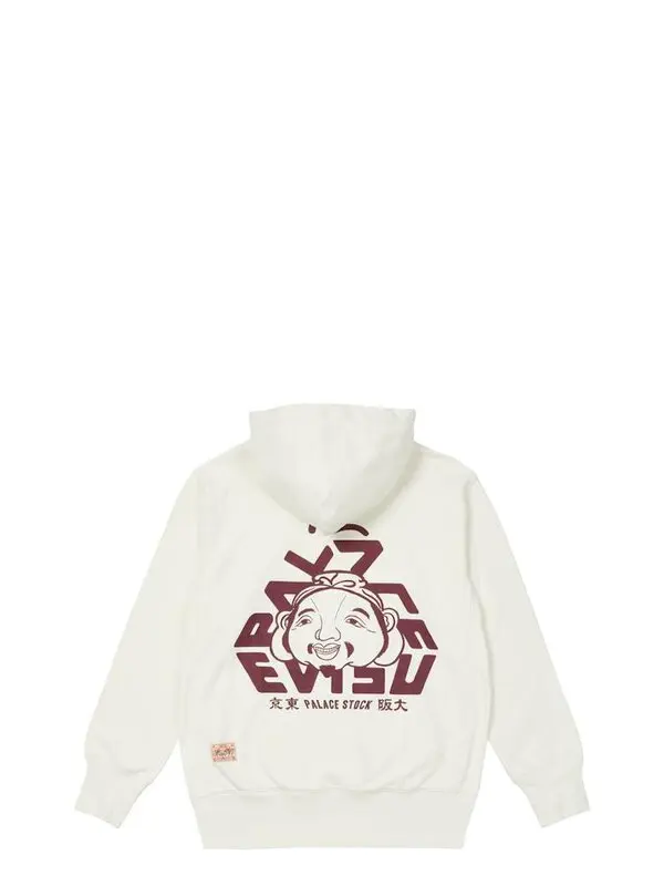 PALACE X Evisu Trigodhead Hood - Egret