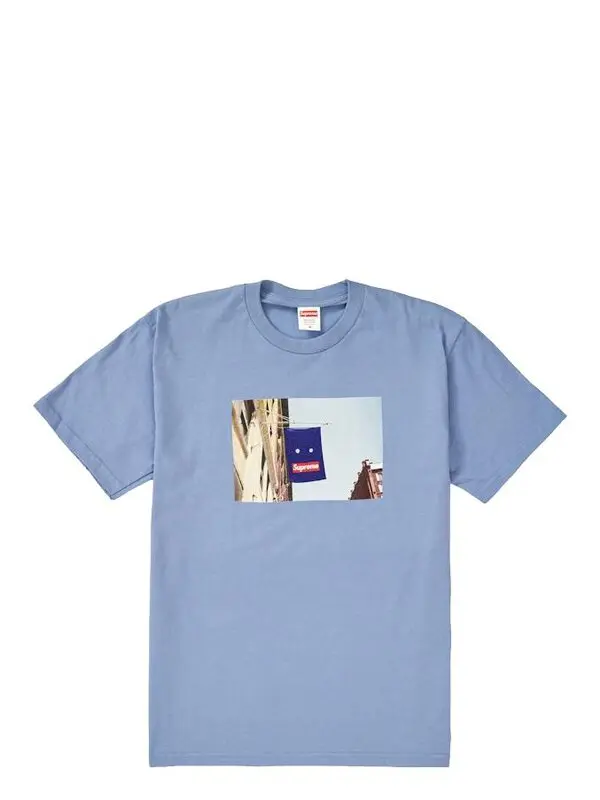 Supreme Banner Tee Shirt - Slate