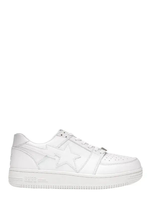 BAPE A Bathing Ape Sta Low M2 Leather Sneakers - White