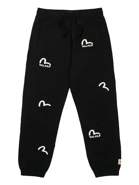 PALACE X Evisu Pocket Joggers - Black