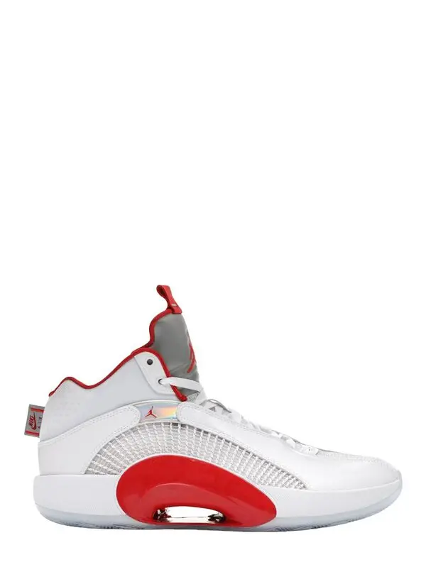JORDAN Xxxv Fire Red Sneakers - White/fire Red/silver