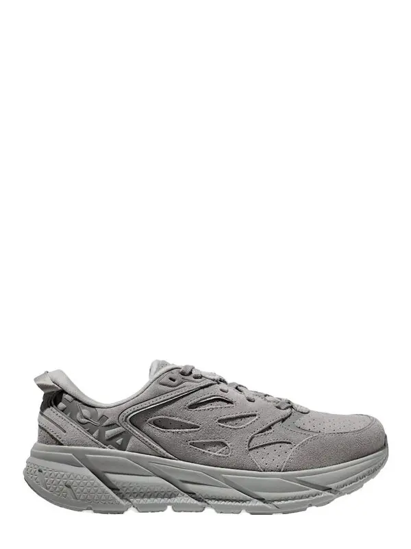 Hoka One One Clifton L Suede Sneakers - Limestone