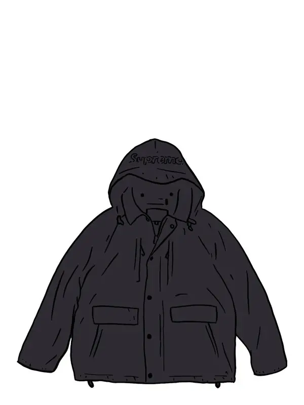 Supreme Barbour Lightweight Waxed Cotton Field Jacket - Black