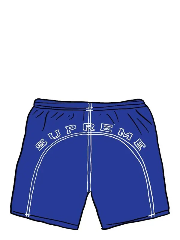 Supreme Arc Logo Water Short - Royal