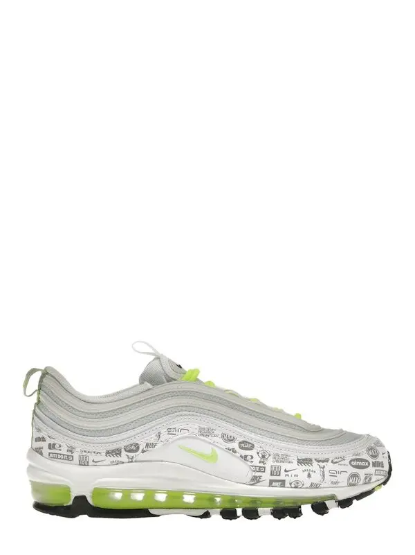 Nike Max 97 Volt Reflective Logo Sneakers - White/black/pure Platinum