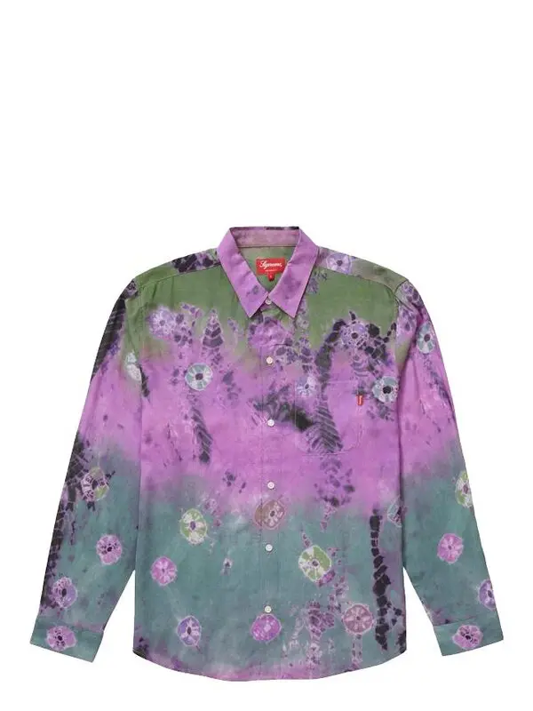 Supreme Batik Print Rayon Shirt - Purple