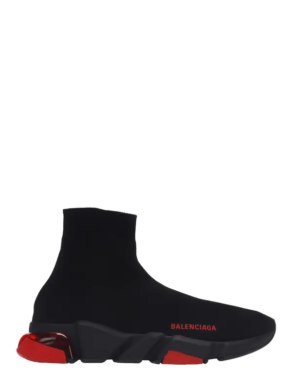 Balenciaga Speed Clearsole Sneakers - Red/black