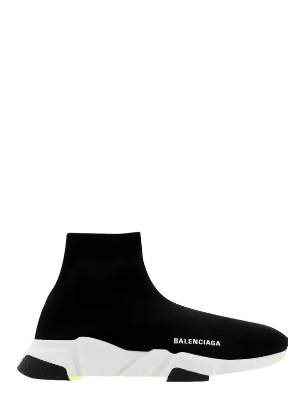 Balenciaga Speed Sole Sneakers - Black/fluo Yellow