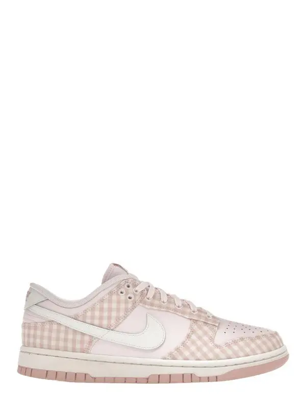 Nike Dunk Low Gingham Sneakers - Pearl Pink/pink Oxford/summit White