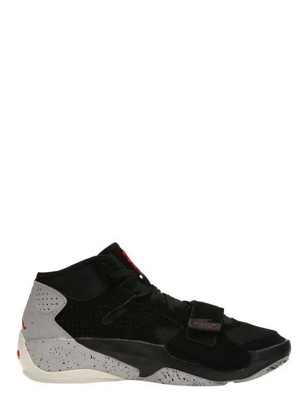 JORDAN Zion 2 Cement Sneakers - Black/light Smoke Grey/siren Red