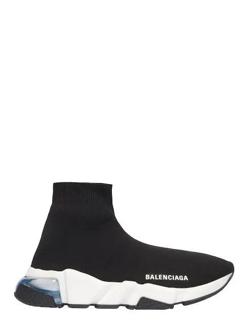 Balenciaga Speed Trainer Clearsole Sneakers - Black