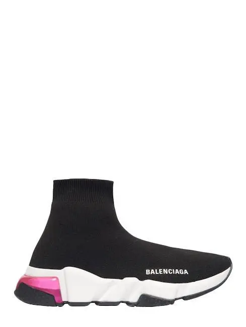 Balenciaga Speed Trainer Clearsole Sneakers - Black