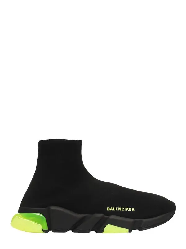 Balenciaga Speed Trainer Clearsole Fluo Sneakers - Yellow