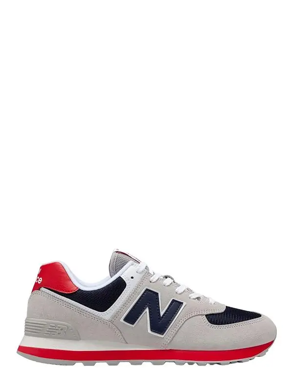 NEW BALANCE 574 Classic Sneakers - Grey/navy Blue/red