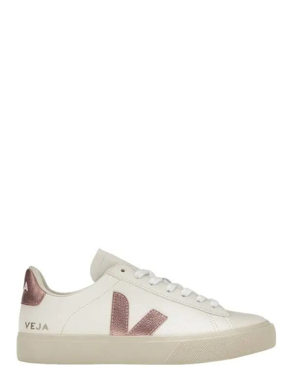 VEJA Campo Chromefree Leather Sneakers - White/nacre