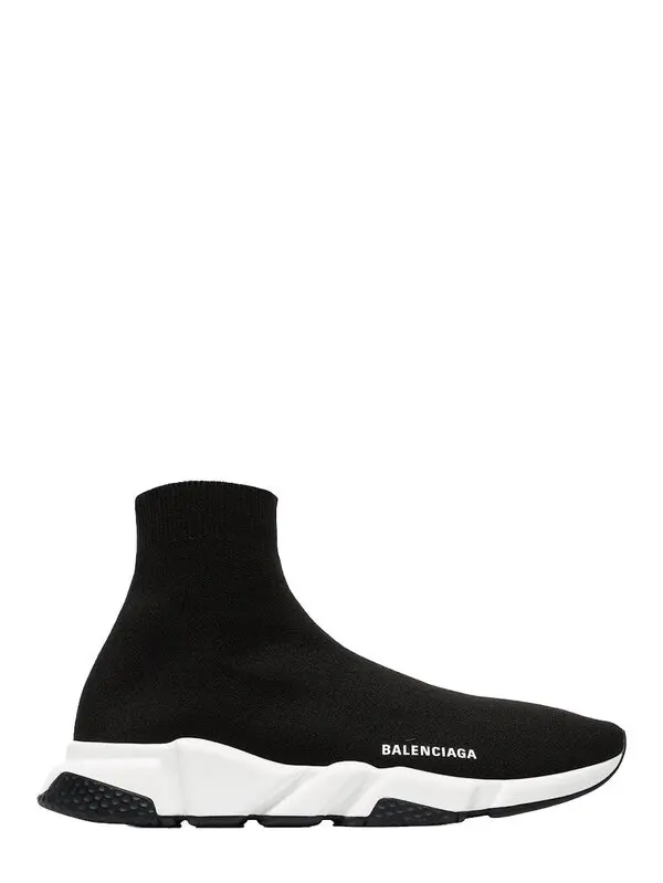 Balenciaga Speed Knit High-top Sneakers - Black
