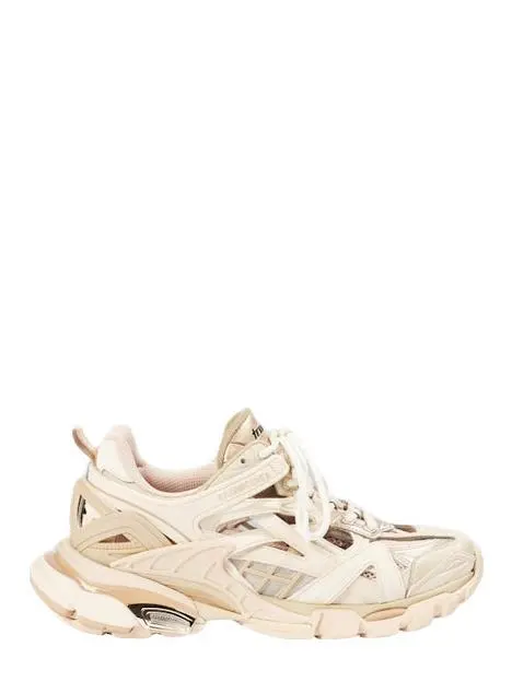 Balenciaga Track.2 Metallic Sneakers - Beige