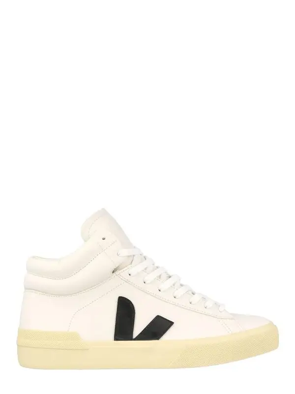 VEJA Minotaur Chromefree Leather High-top Sneakers - White/black/butter