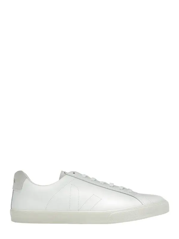 VEJA Esplar Leather Stitchedin Sneakers - White/tan