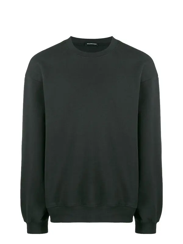 Balenciaga Tonal Logo Sweatshirt - Black