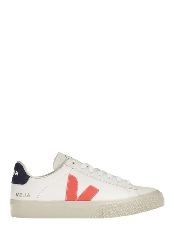 VEJA Campo Low Chromefree Sneakers - White/orange/fluo