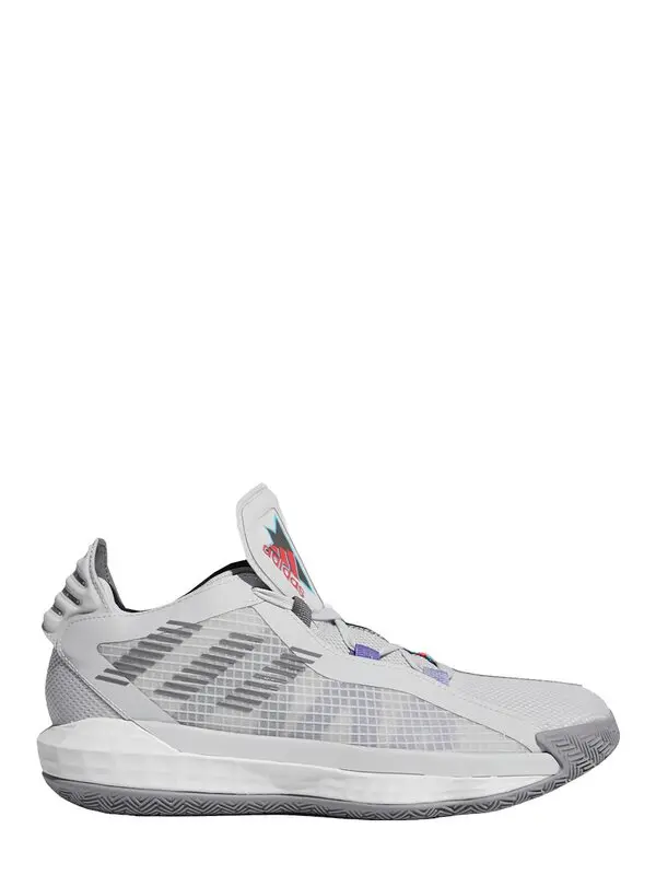 Adidas Dame 6 Playoffs Sneakers - Grey One/grey Three/bright Cyan