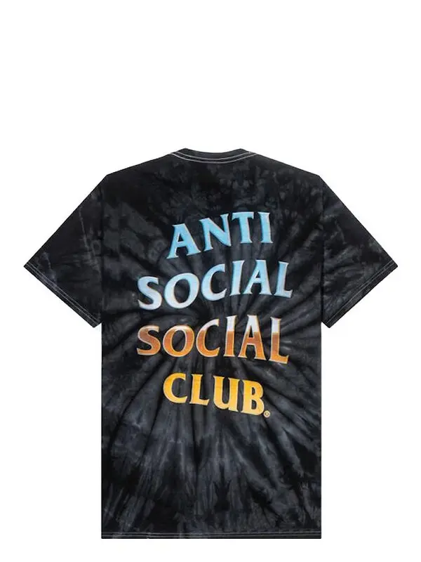 ANTI SOCIAL SOCIAL CLUB Thermal Internal T-shirt - Black Tie Dye