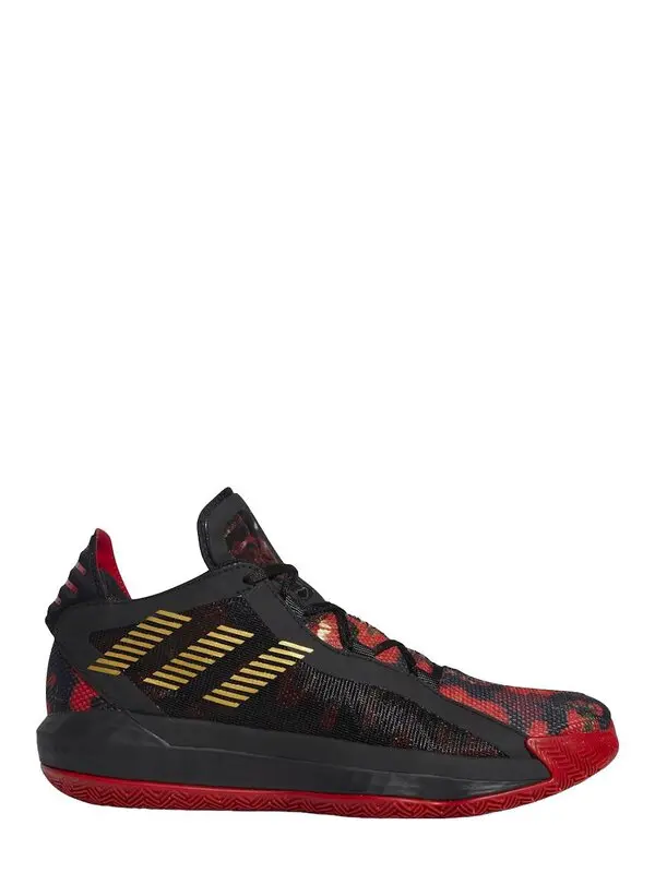 Adidas Dame 6 Forbidden City Sneakers - Core Black/gold Metallic/scarelet Red
