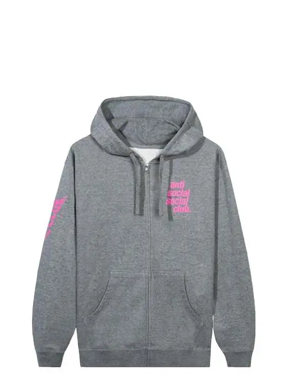ANTI SOCIAL SOCIAL CLUB Split Zip Hoodie - Grey