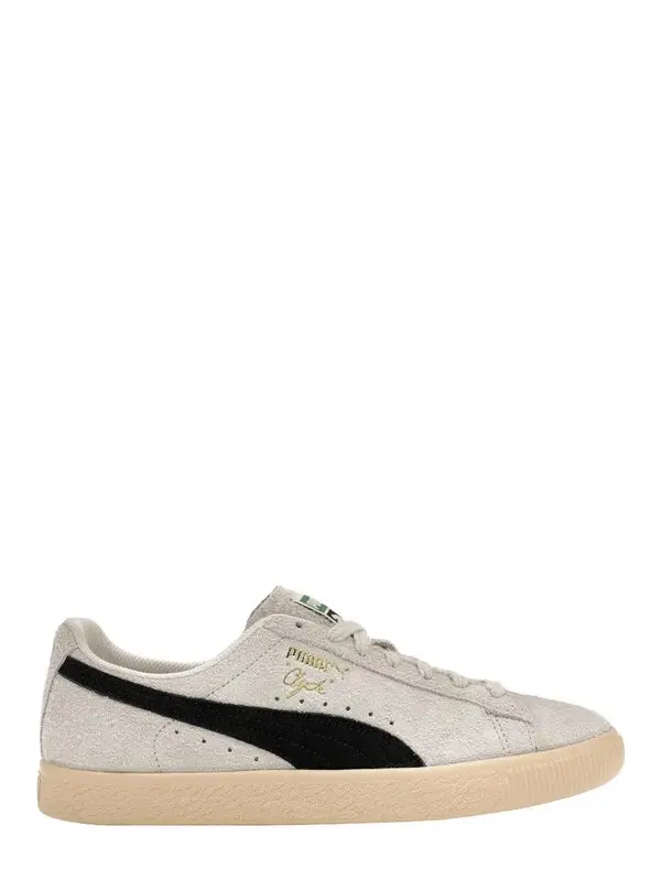 PUMA Clyde Hairy Suede Sneakers - Sedate Grey/cashew