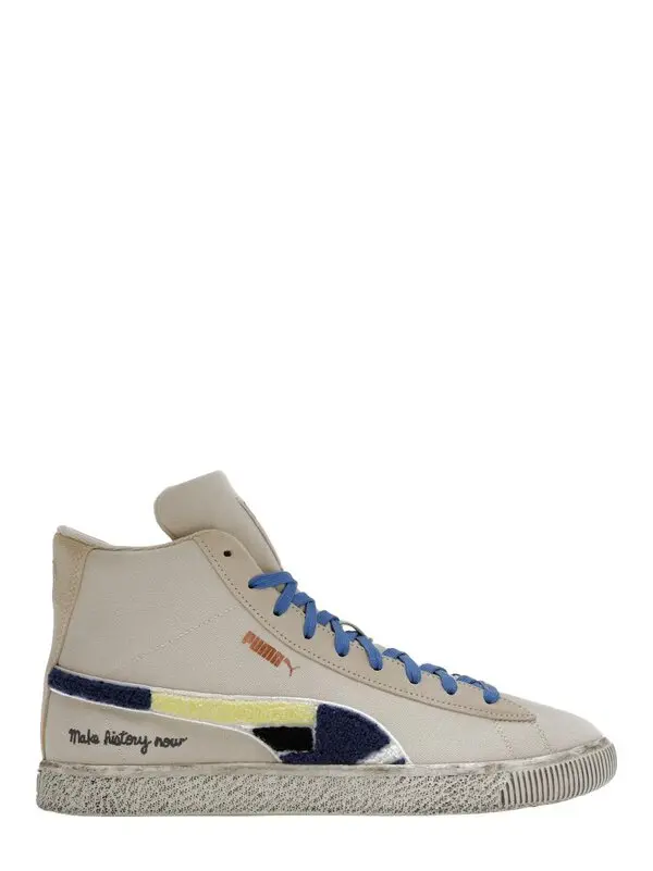 PUMA Clyde Mid Fives Sneakers - Beige/navy Blue/black