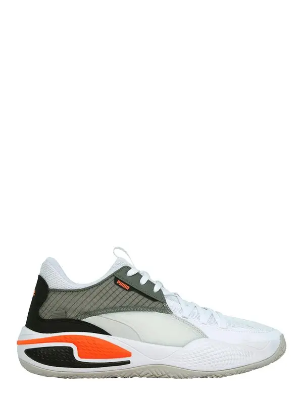 PUMA Court Riderin Sneakers - White/energy Red