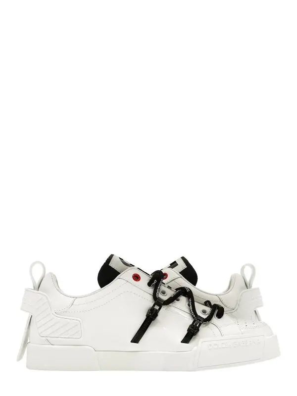 Dolce & Gabbana Portofino Strappedin Sneakers - White/black