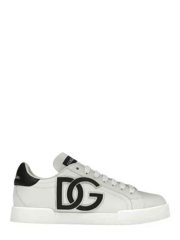 Dolce & Gabbana Portofino Lace-up Sneakers - Black/white