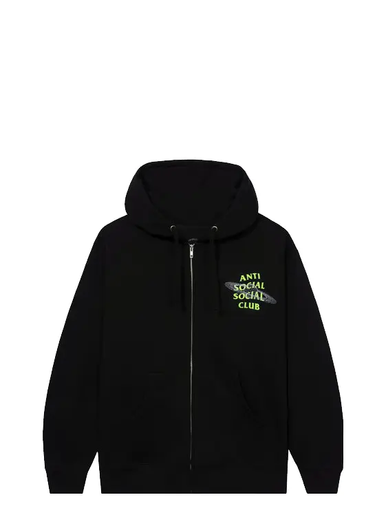 ANTI SOCIAL SOCIAL CLUB The Shape Of Things Zip Up Hoodie - Black