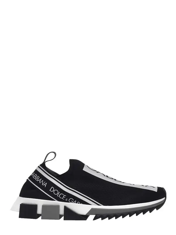 Dolce & Gabbana Sorrento Logo Slip-on Sneakers - Black/white