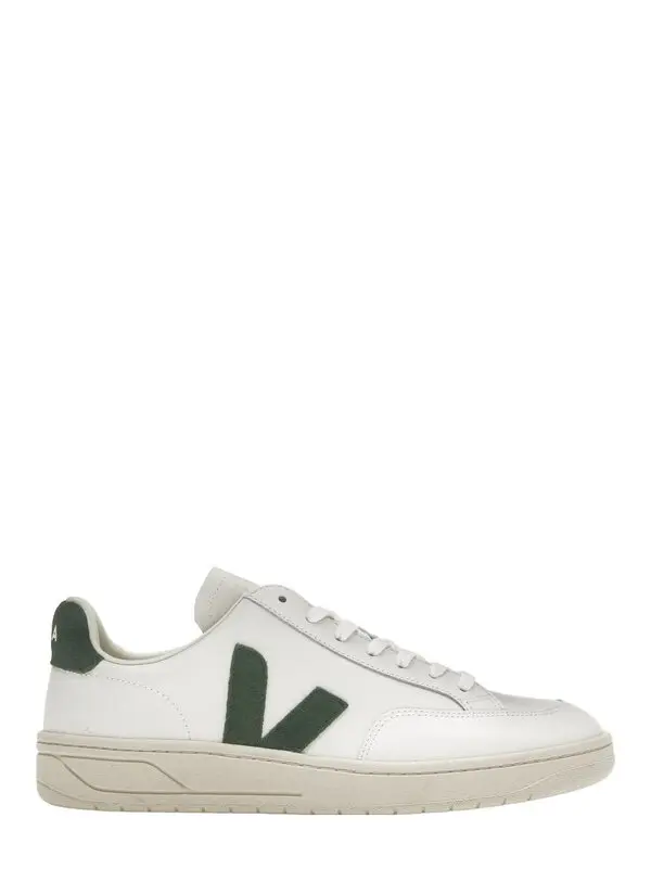 VEJA V-12 Leather Sneakers - White/cyprus