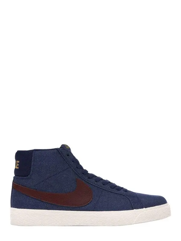 Nike Blazer Mid High-top Sneakers - Binary Blue/dark Team Red/metallic Gold