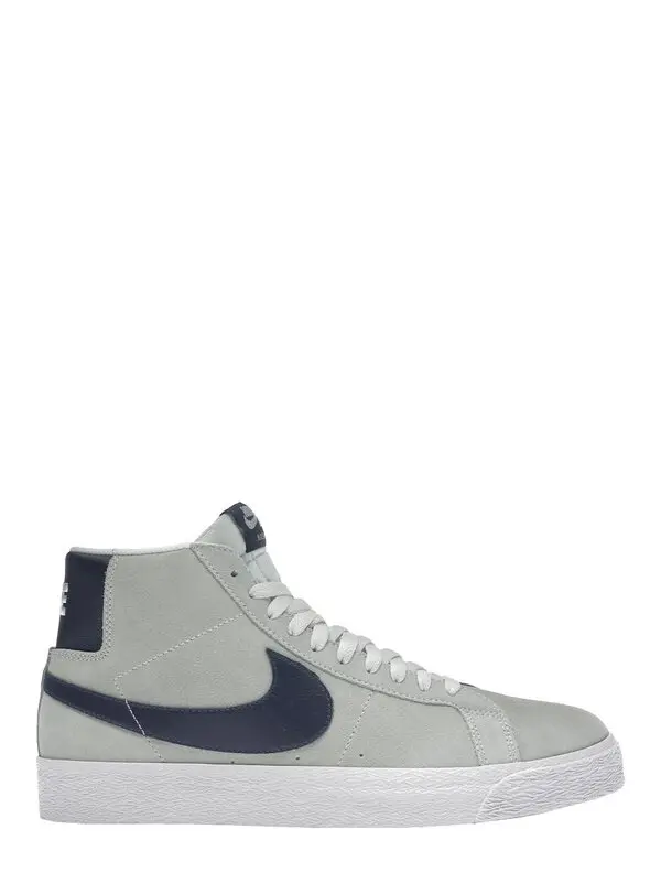 Nike Blazer Mid Sneakers - Barely Green/white/navy Blue