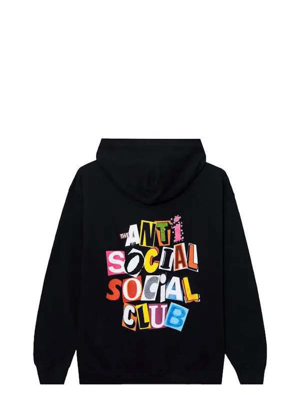 ANTI SOCIAL SOCIAL CLUB Torn Pages Of Our Story Zip-up Hoodie - Black