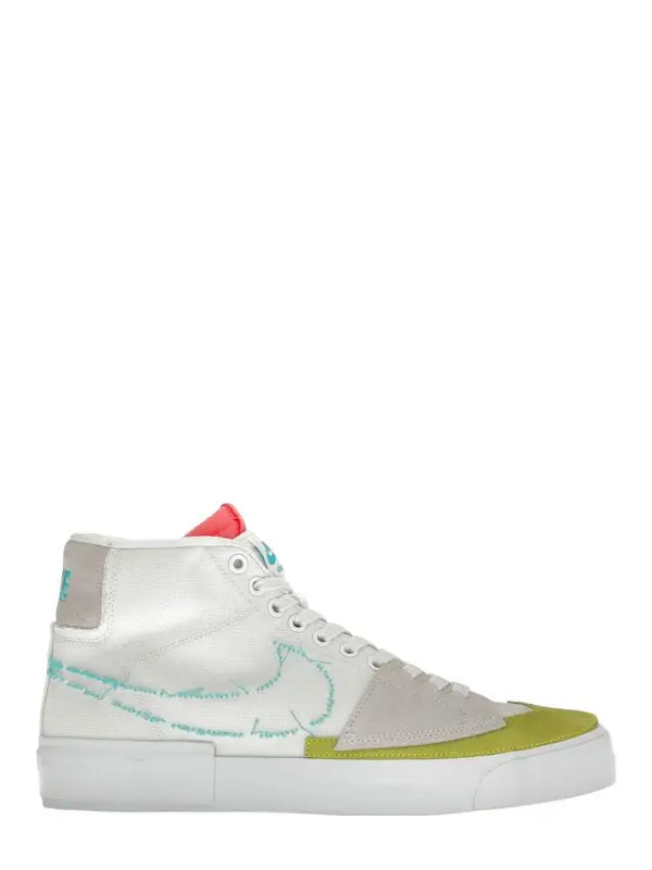 Nike Zoom Blazer Mid Edge Hack Pack Sneakers - Summit White/oracle Aqua