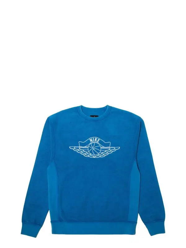 JORDAN X Union Nrg Vault Aj Flight Crewneck Sweatshirt - Blue