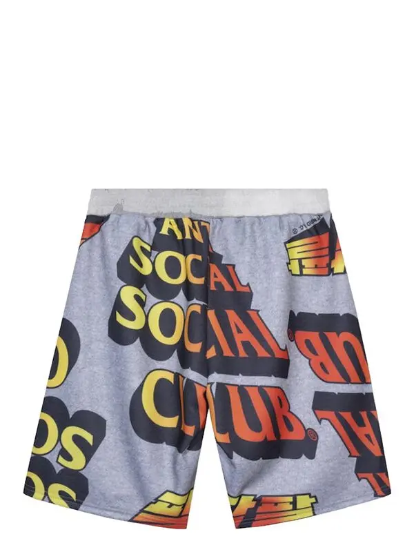 ANTI SOCIAL SOCIAL CLUB Whisped Terry Fleece Shorts - Grey