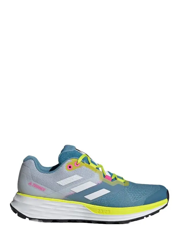 Adidas Terrex Two Flow Trail - Hazy Blue/crystal White/acid Yellow