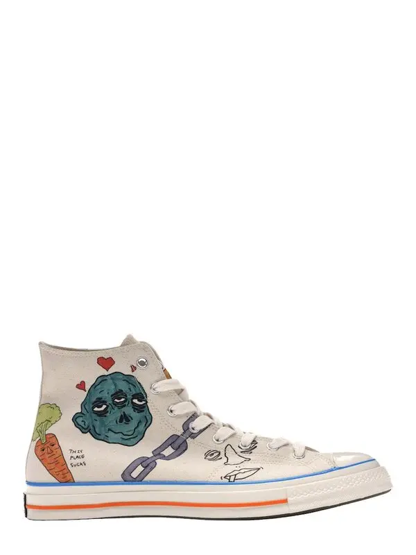 CONVERSE Chuck Taylor All Star 70 Hi Tyler The Creator X Foot Locker Wyatt Navarro Sneakers - Natural/blue Hero