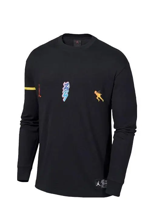 JORDAN X Zion X Naruto Long Sleeve T-shirt - Black