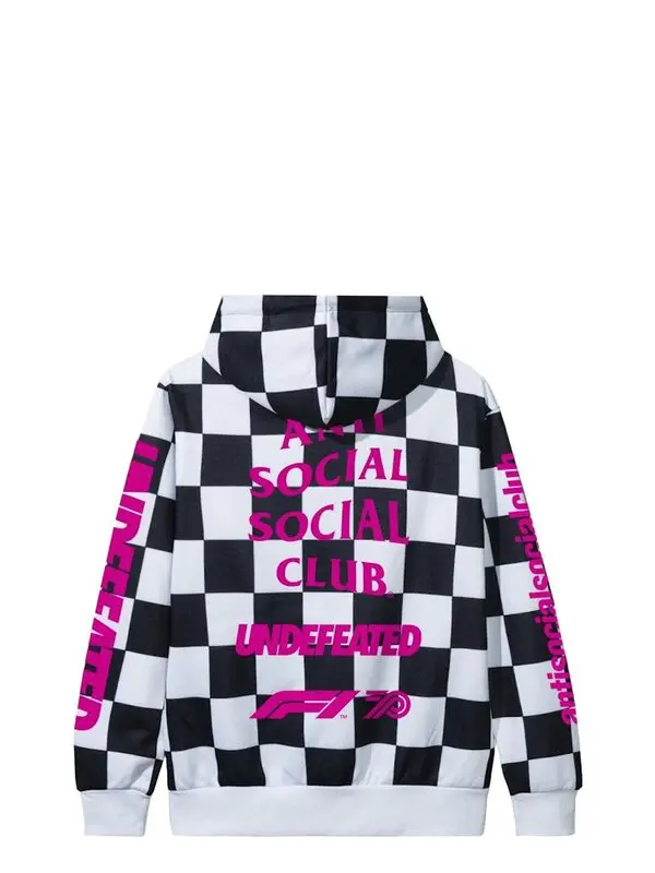 ANTI SOCIAL SOCIAL CLUB Undftd X F1 Hooded Sweatshirt - Checkered