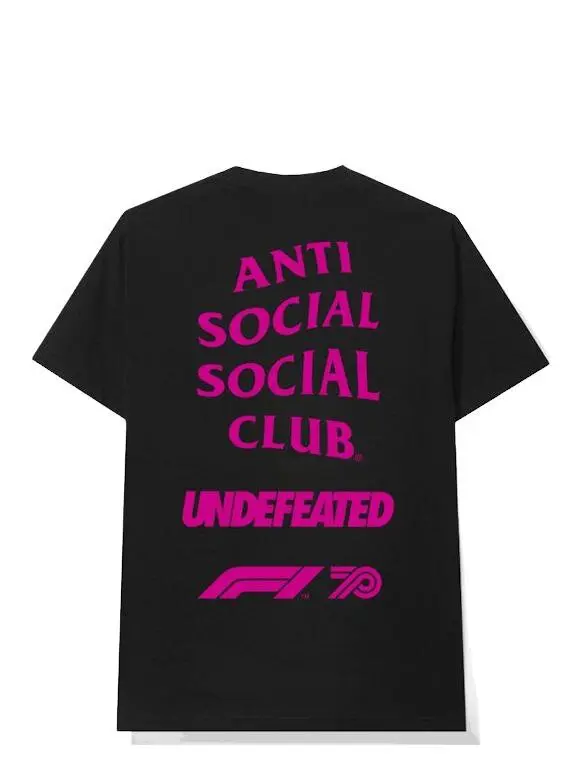 ANTI SOCIAL SOCIAL CLUB Undftd X F1 Tee Shirt - Black