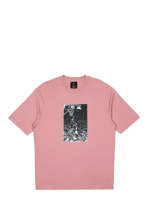 JORDAN X Union Reverse Dunk T-shirt - Rust Pink
