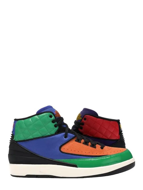 JORDAN 2 Retro Multi-color Sneakers - University Red/black/court Purple